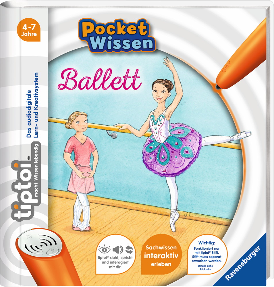 Ravensburger tiptoi Buch Pocket Wissen Ballett 55412