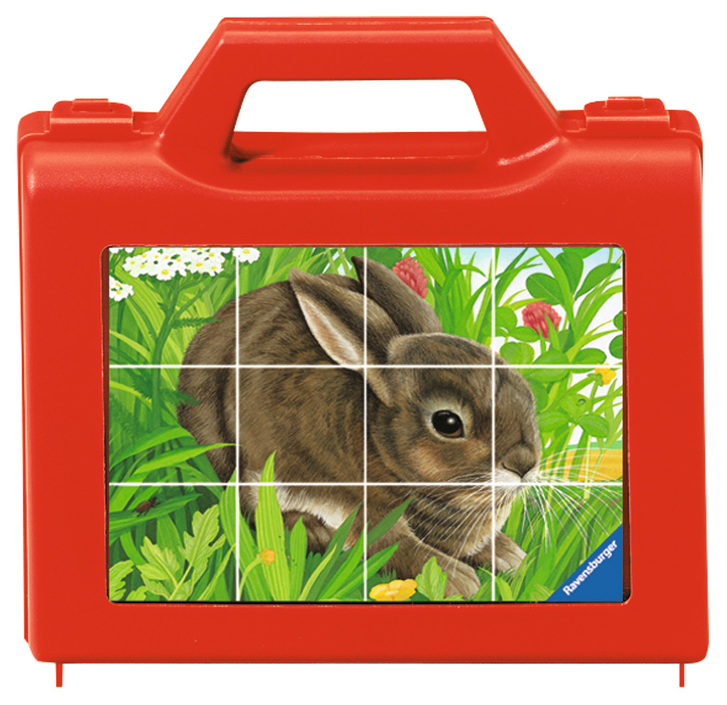 12 Teile Ravensburger Kinder Würfel Puzzle Tiere 07412