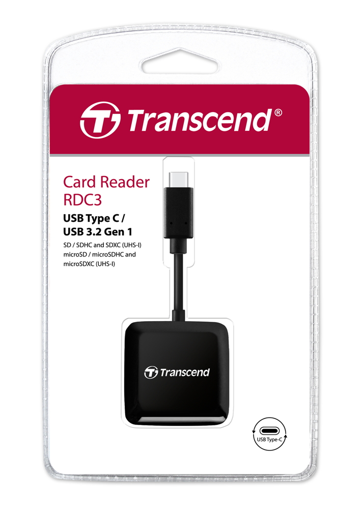 Transcend Card Reader RDC3 Micro Card SD / SDHC / SDXC UHS-I weiß USB 3 ...
