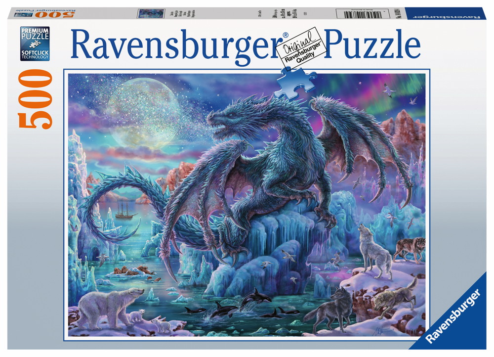 500 Teile Ravensburger Puzzle Eisdrache 14839