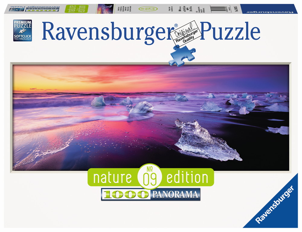 1000 Teile Ravensburger Puzzle Panorama Nature Edition Jökulsárlón ...