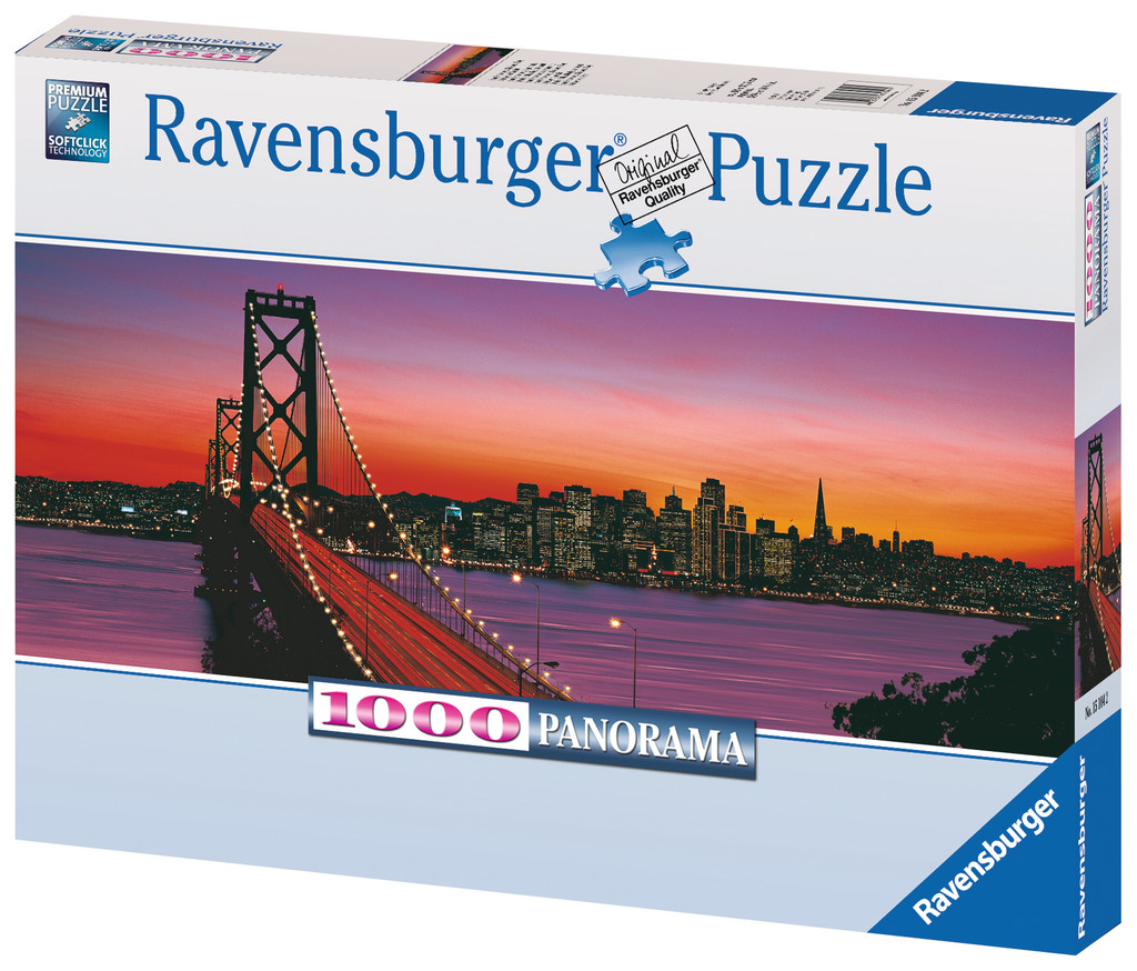 1000 Teile Ravensburger Puzzle Panorama San Francisco, Oakland Bay ...