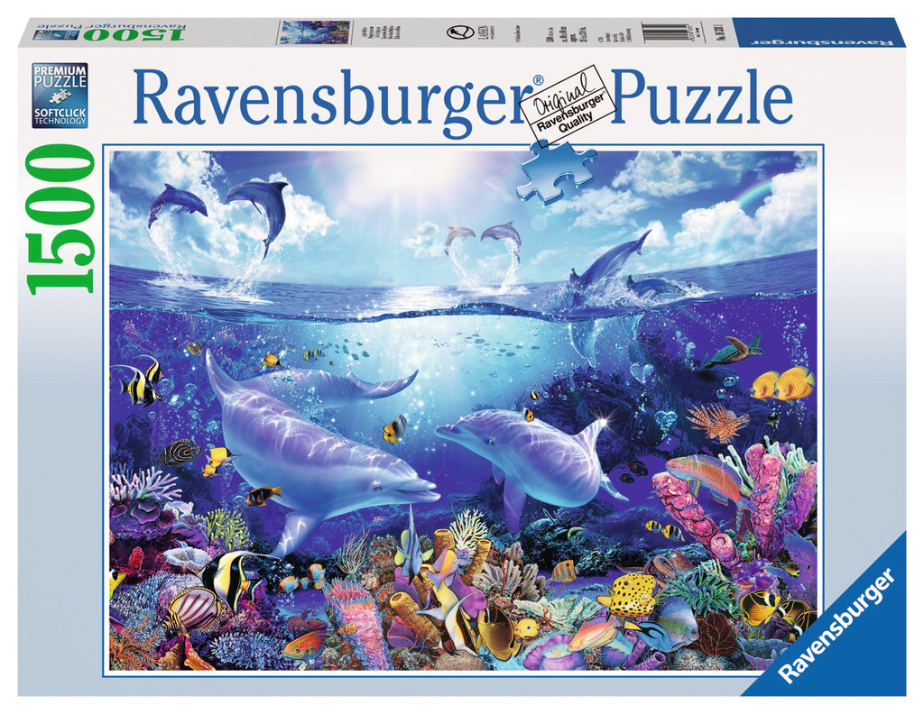 1500 Teile Ravensburger Puzzle Christian Riese Lassen Tag der Delfine 16331