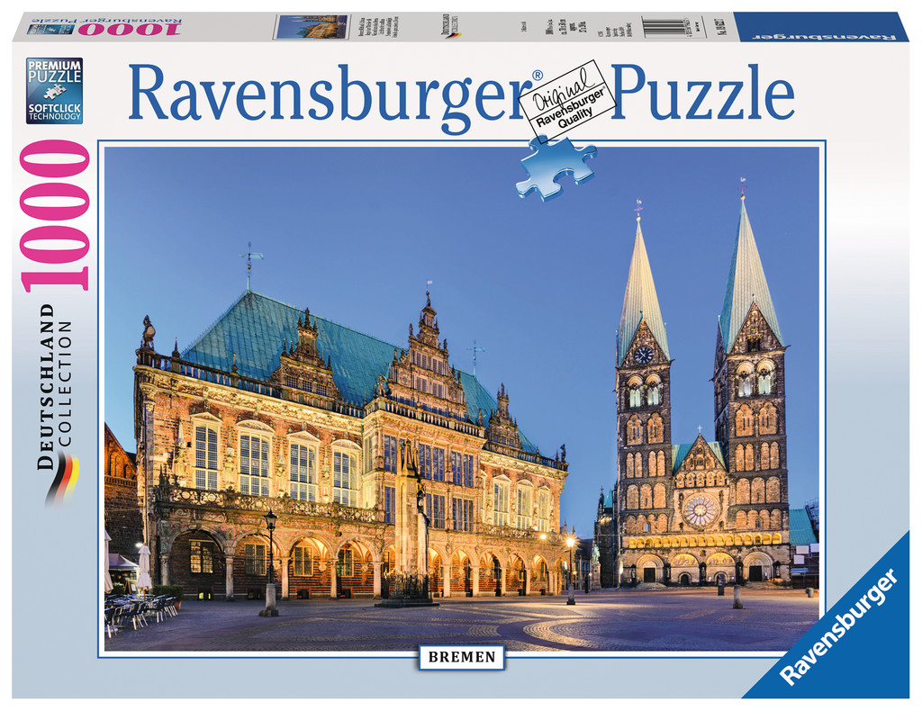 1000 Teile Ravensburger Puzzle Deutschland Collection Bremen, Blick ...