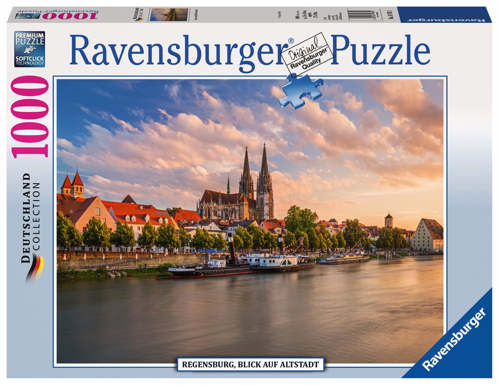 1000 Teile Ravensburger Puzzle Deutschland Collection Regensburg, Blick ...