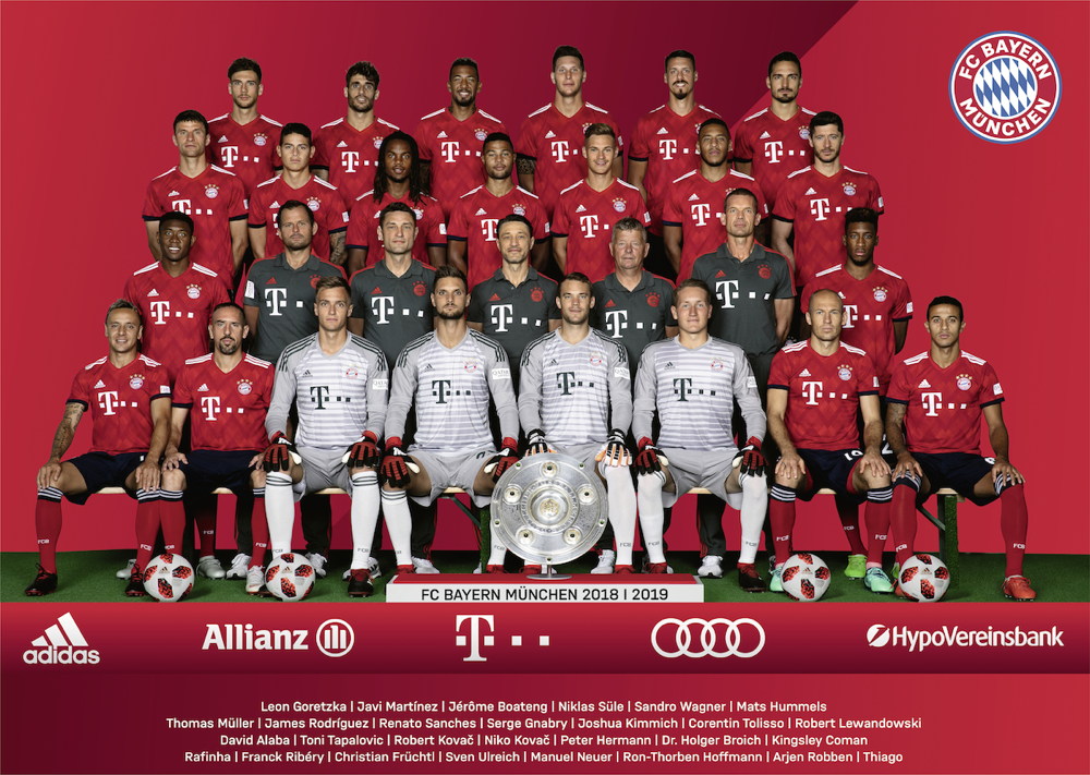 1000 Teile Ravensburger Puzzle FC Bayern München Saison 2018 / 2019 19879