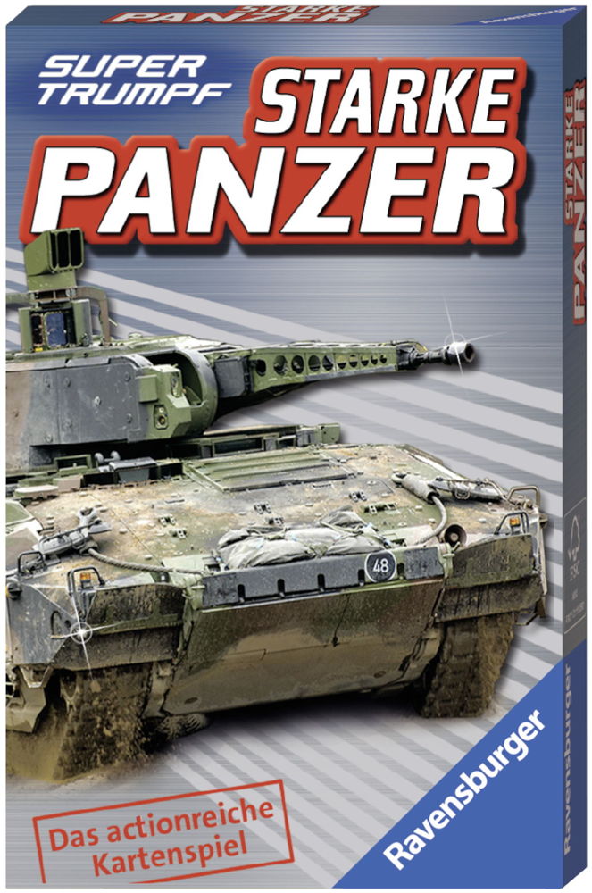 32 Blatt Ravensburger Kinder Kartenspiel Supertrumpf Starke Panzer 20306