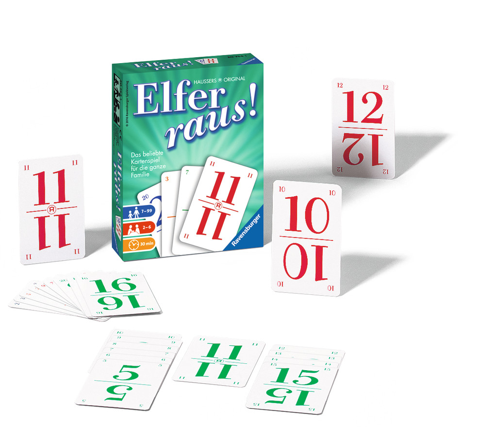 Ravensburger Kartenspiel Kartenlegespiel Elfer raus! 20754