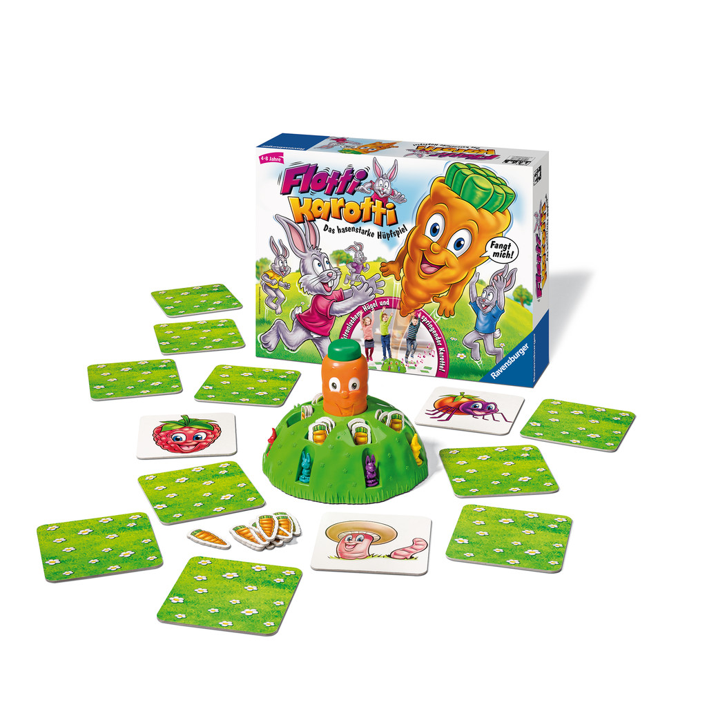 Ravensburger Kinderspiel Bewegungsspiel Flotti Karotti 21200