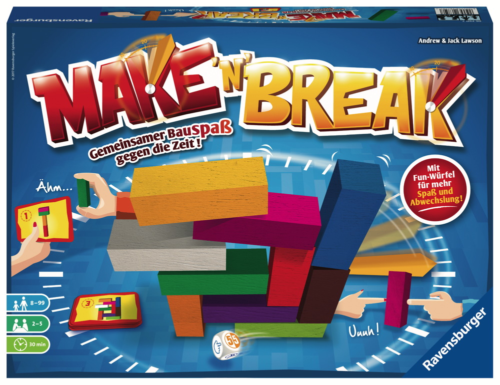 Ravensburger Familienspiel Bauspiel Make 'n' Break 26750