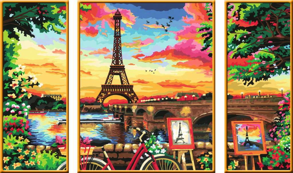 Ravensburger Malen nach Zahlen Premium Serie A Im Herzen von Paris 28495
