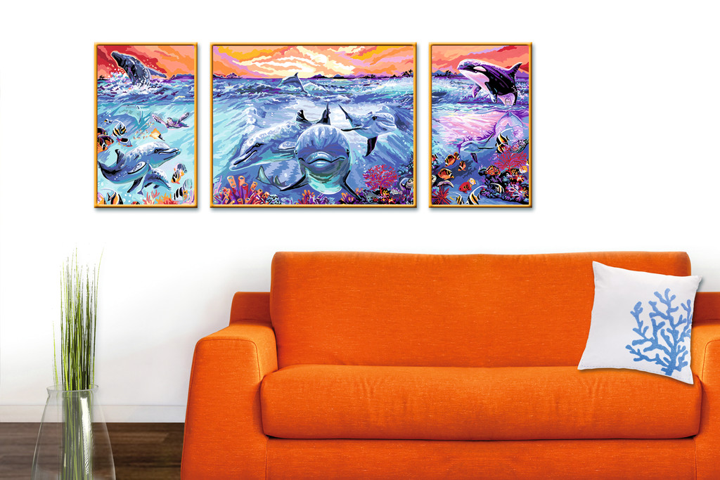 Ravensburger Malen nach Zahlen Premium Serie A Farbenfrohe Unterwasserwelt 28954