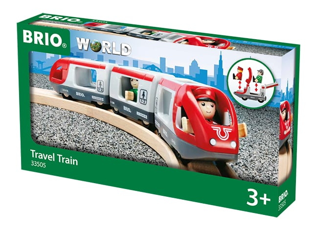 Brio World Eisenbahn Zug Roter Reisezug 5 Teile 33505