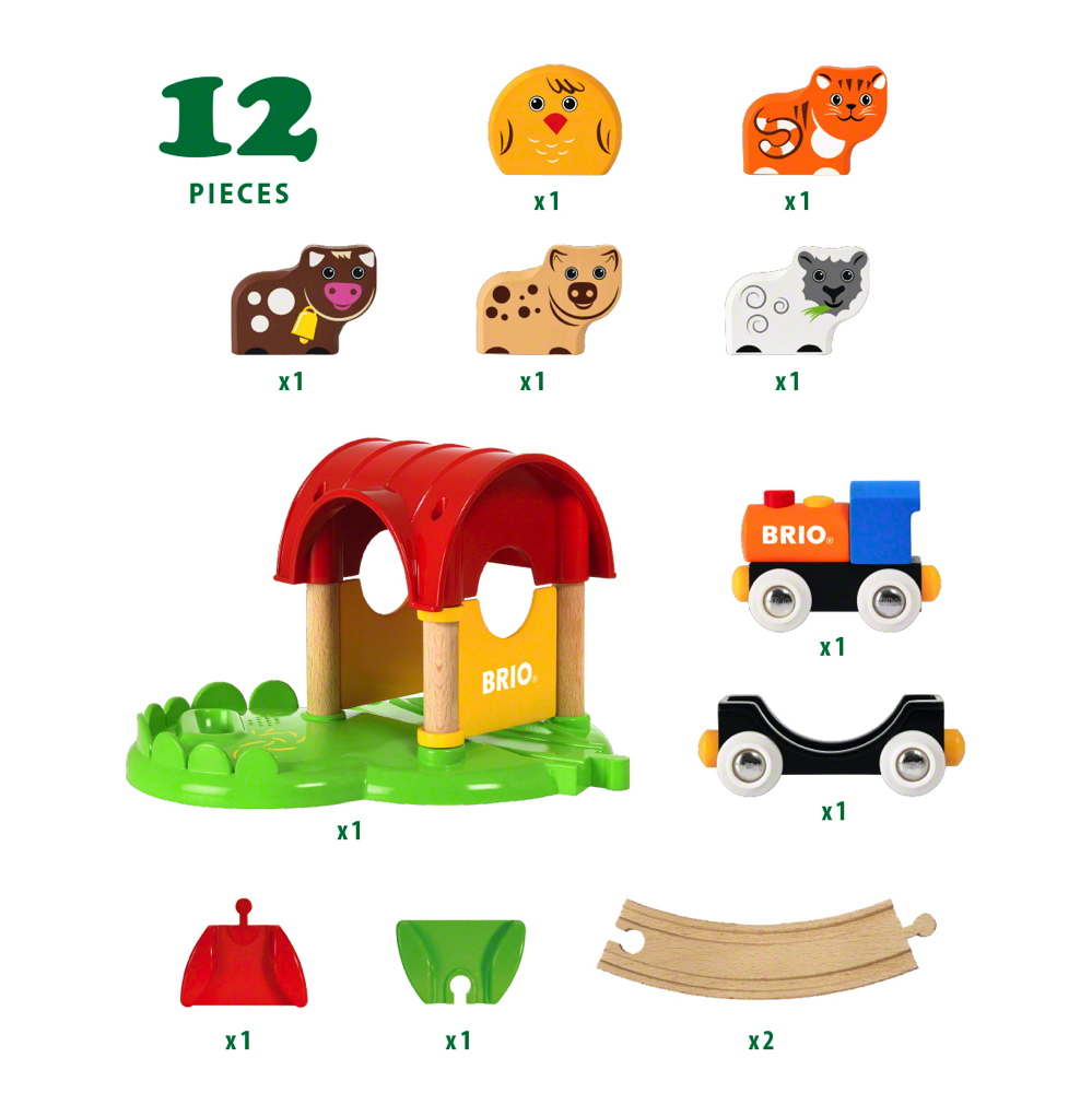 Brio Eisenbahn Meine erste Brio Bahn Set Mein erster Bauernhof 12 Teile ...
