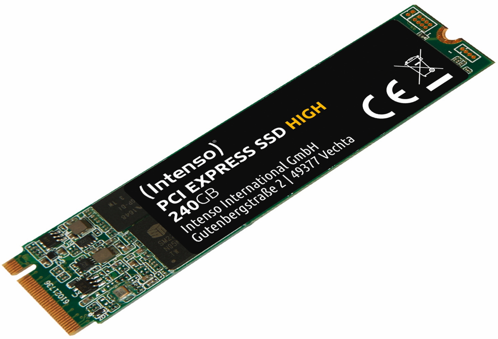 Intenso SSD M.2 2280 PCI Express interne Festplatte High Performance 3D ...
