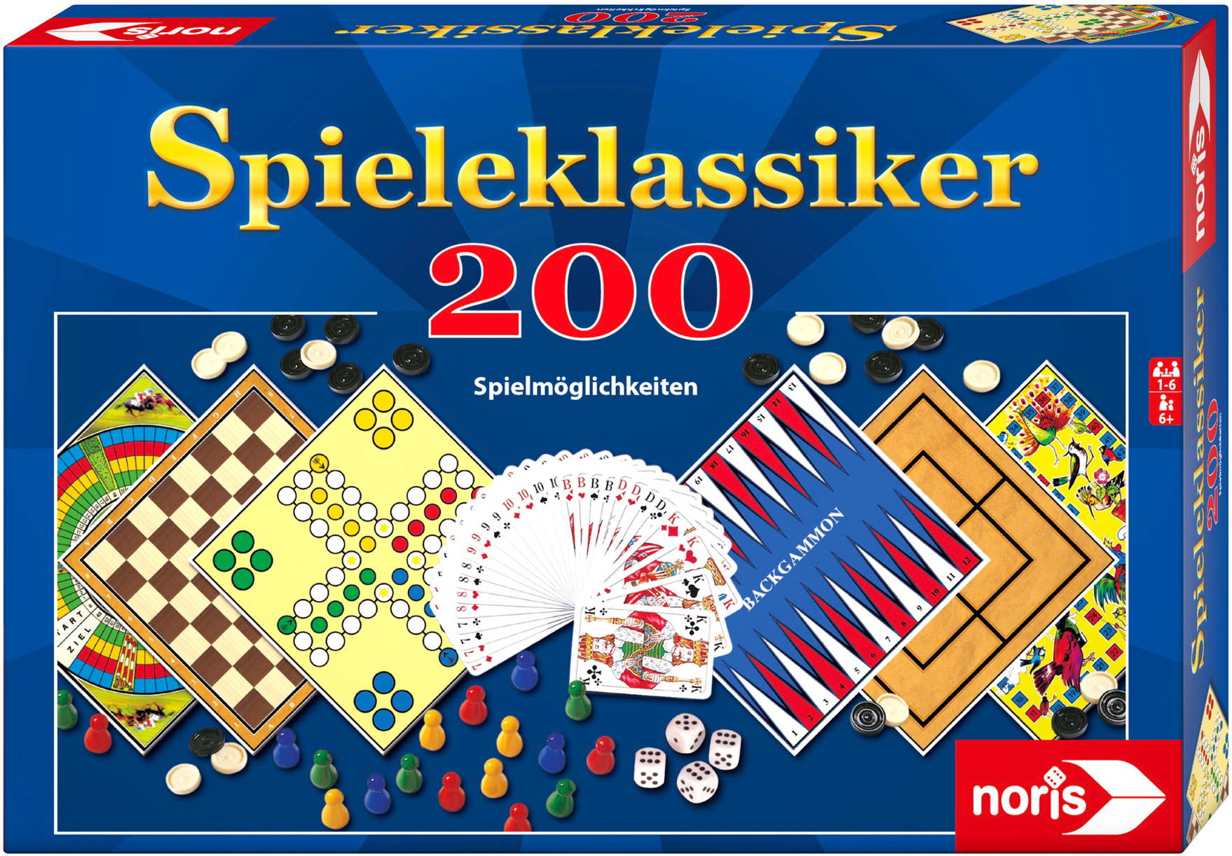 Noris Familienspiel Spielesammlung Spieleklassiker - 200 ...