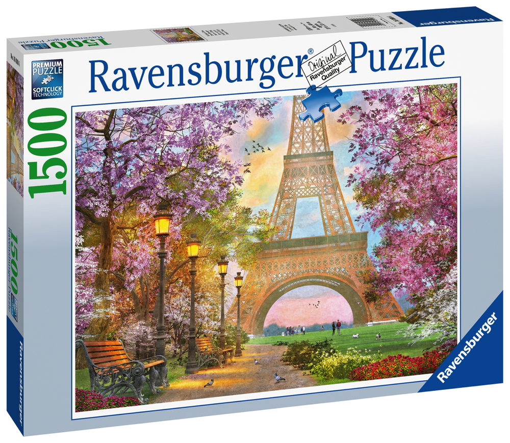 1500 Teile Ravensburger Puzzle Verliebt in Paris 16000