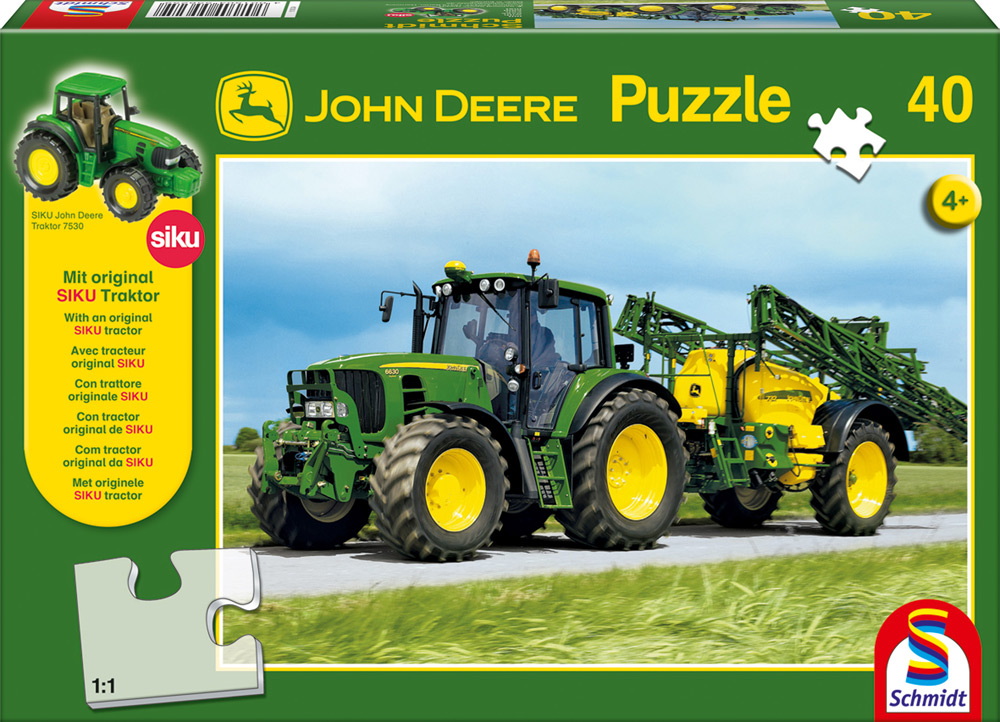 40 Teile Schmidt Spiele Kinder Puzzle John Deere Traktor 6630 mit ...