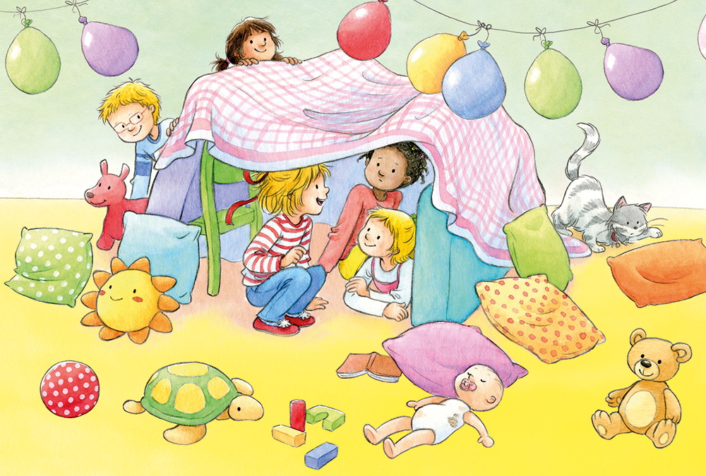 60 Teile Schmidt Spiele Kinder Puzzle Meine Freundin Conni Conni baut ...