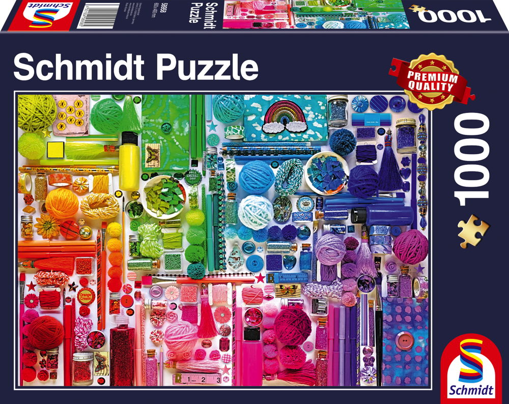 1000 Teile Schmidt Spiele Puzzle Regenbogenfarben 58958