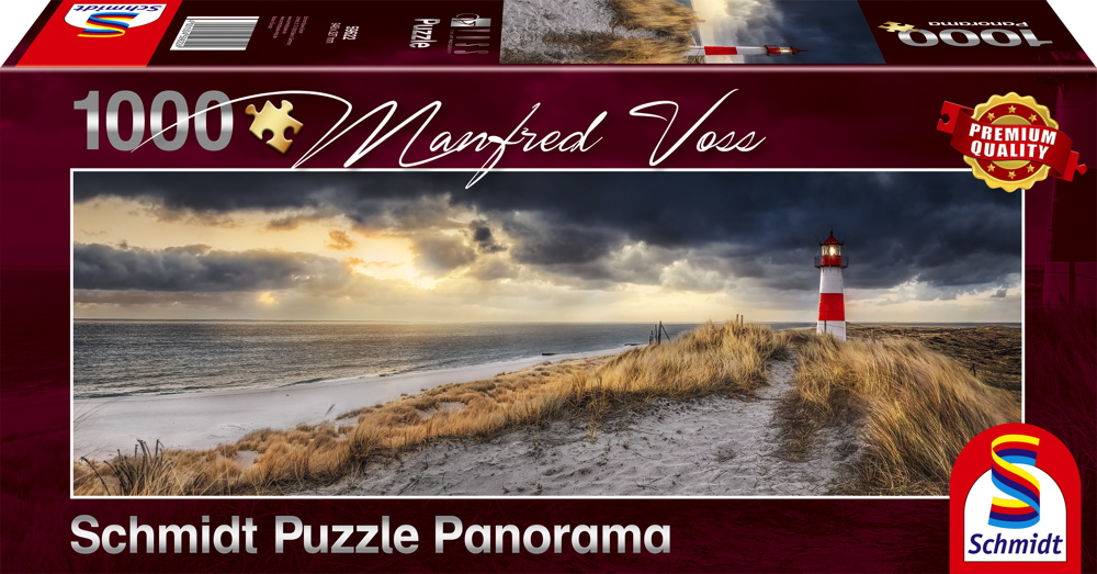 1000 Teile Schmidt Spiele Puzzle Panorama Manfred Voss Leuchtturm, Sylt ...