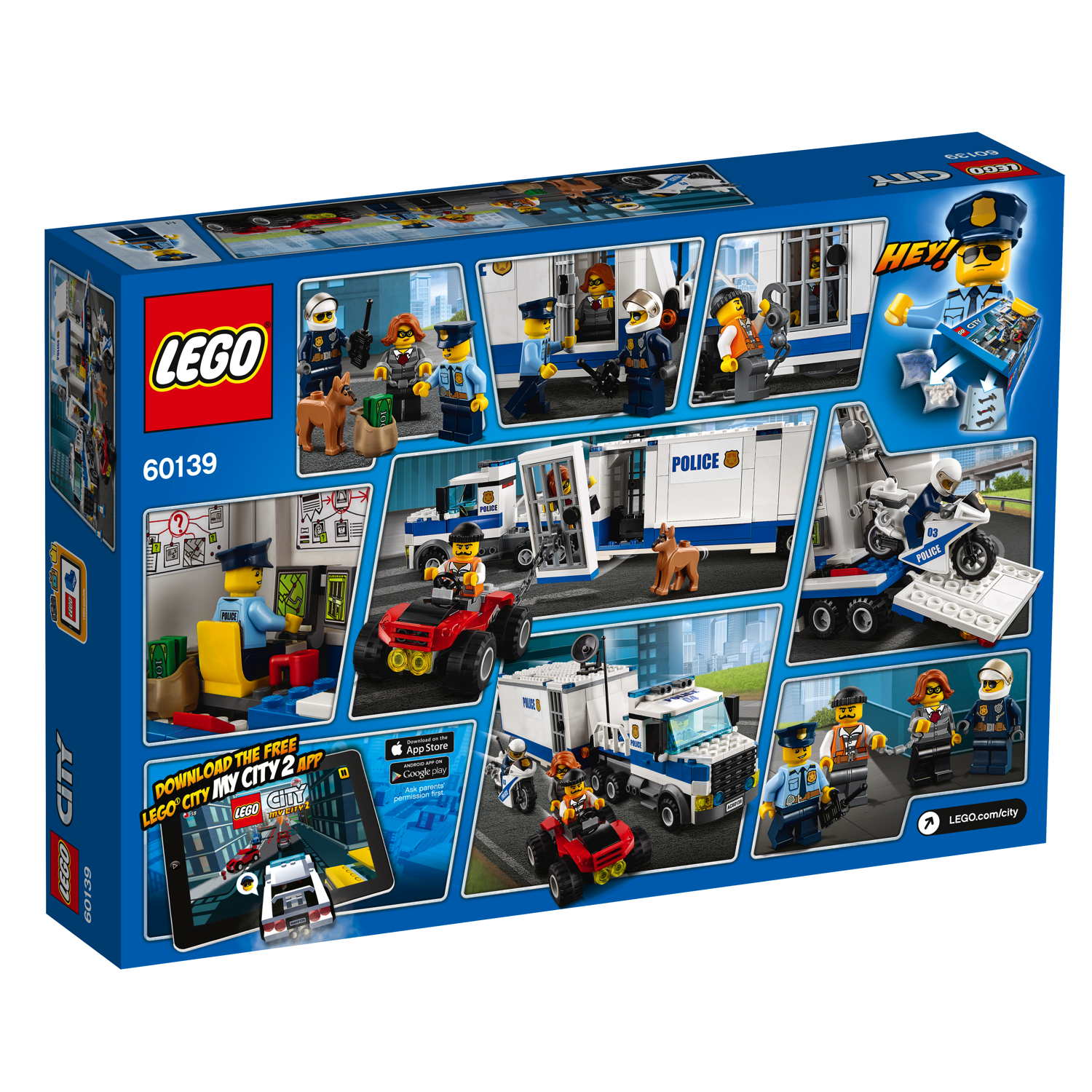 LEGO® City Polizei Mobile Einsatzzentrale 374 Teile 60139