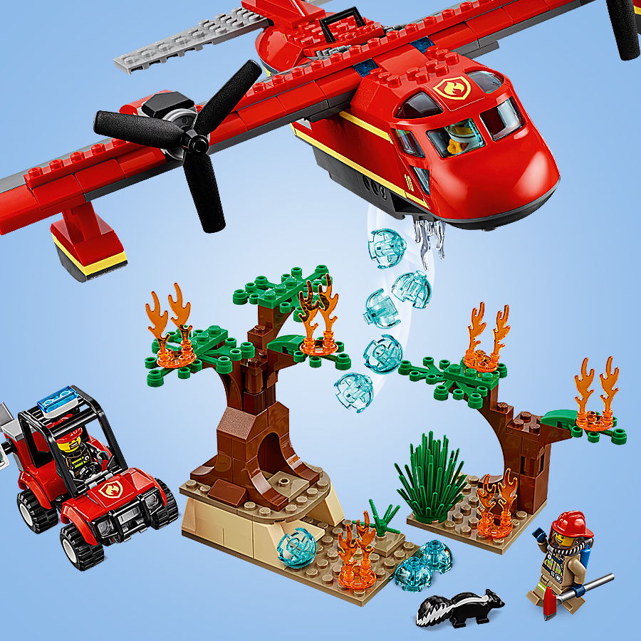 LEGO® City Feuerwehr Löschflugzeug der Feuerwehr 363 Teile 60217