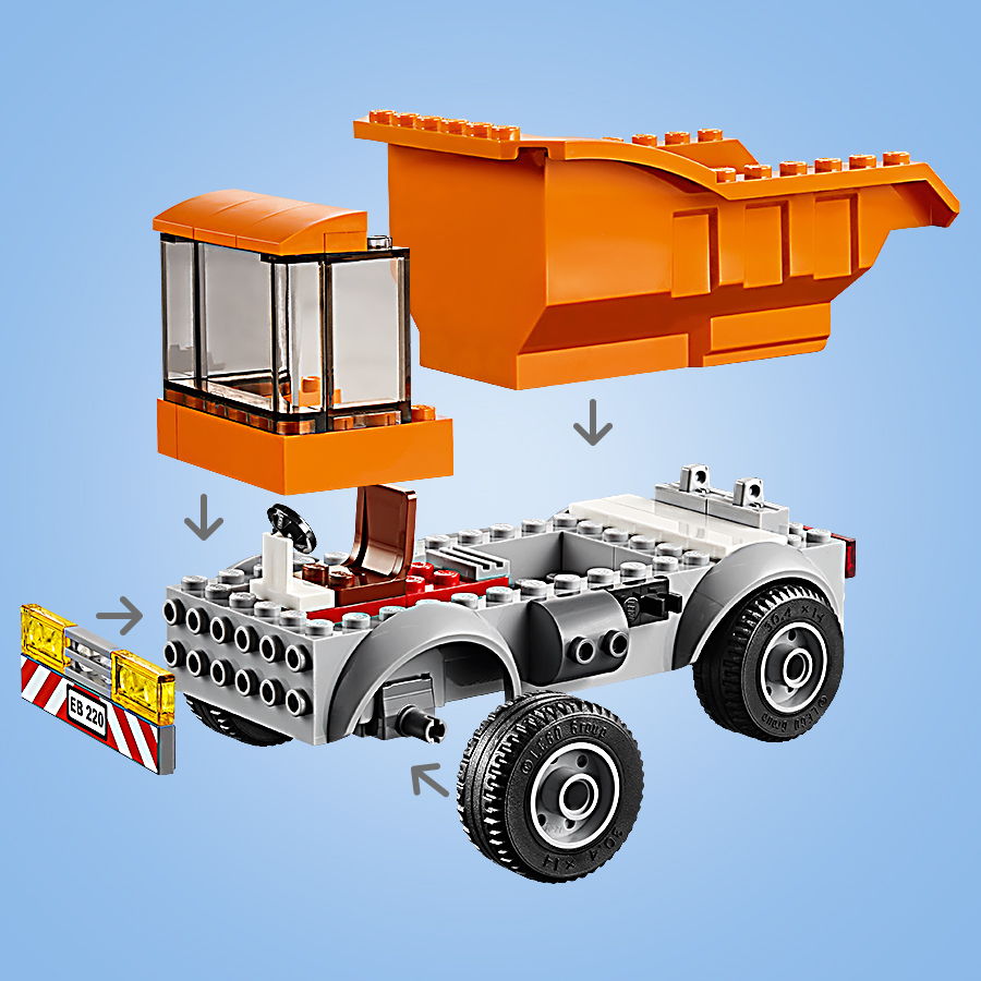 LEGO® City Fahrzeuge Müllabfuhr 90 Teile 60220