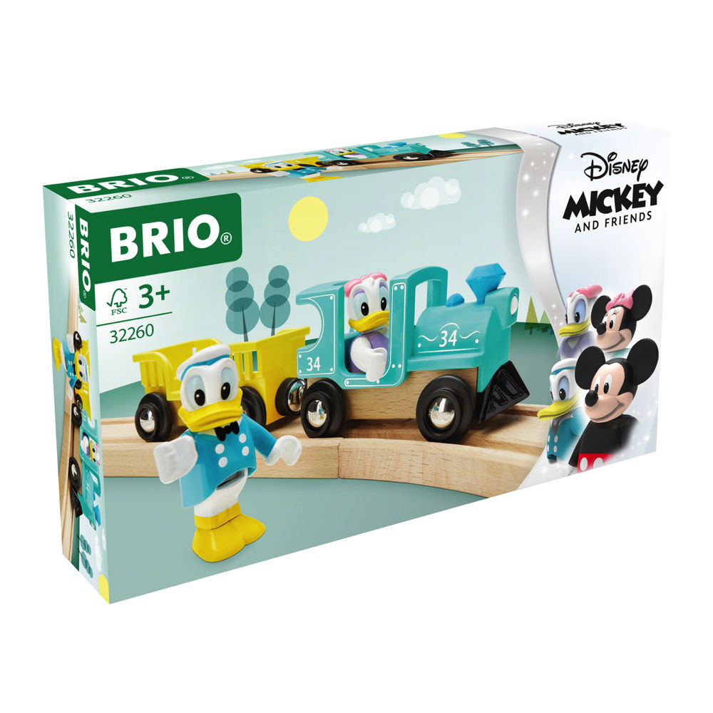 Brio World Eisenbahn Zug Donald & Daisy Duck Zug 4 Teile 32260