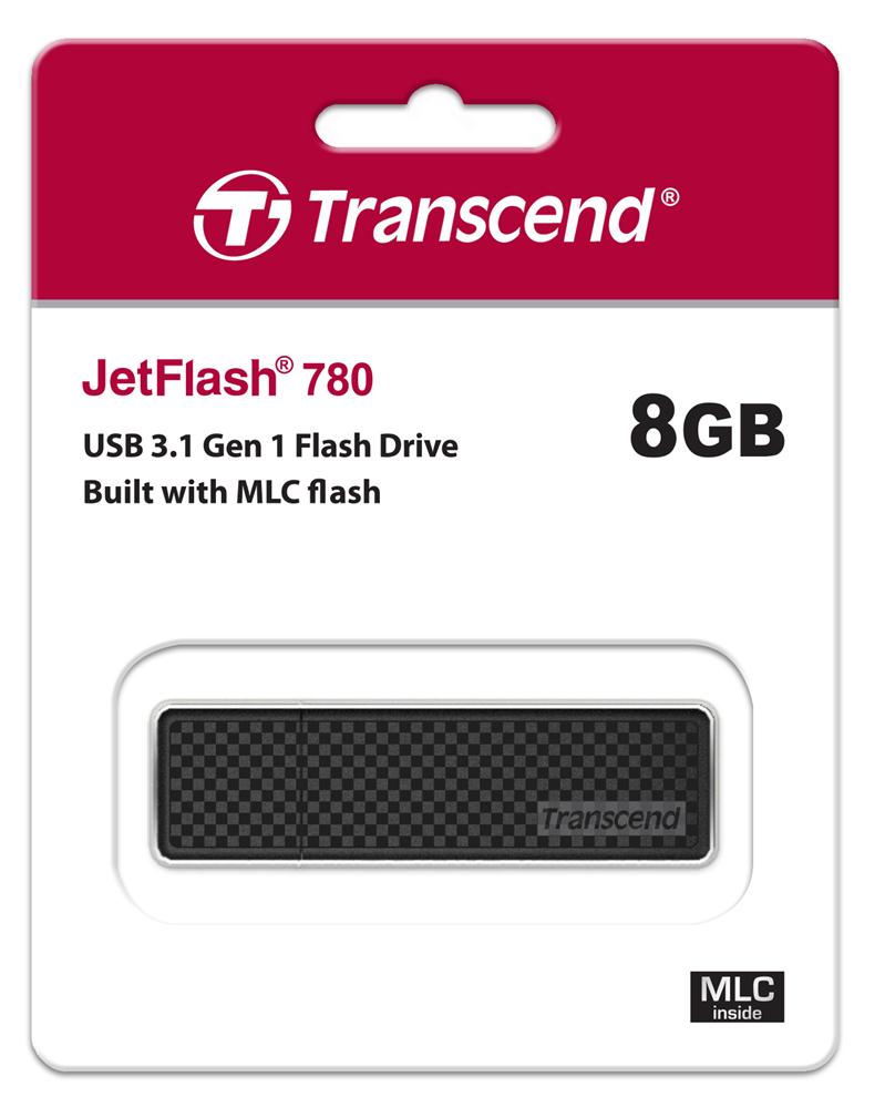 Transcend USB Stick 8GB Speicherstick JetFlash 780 schwarz USB 3.0