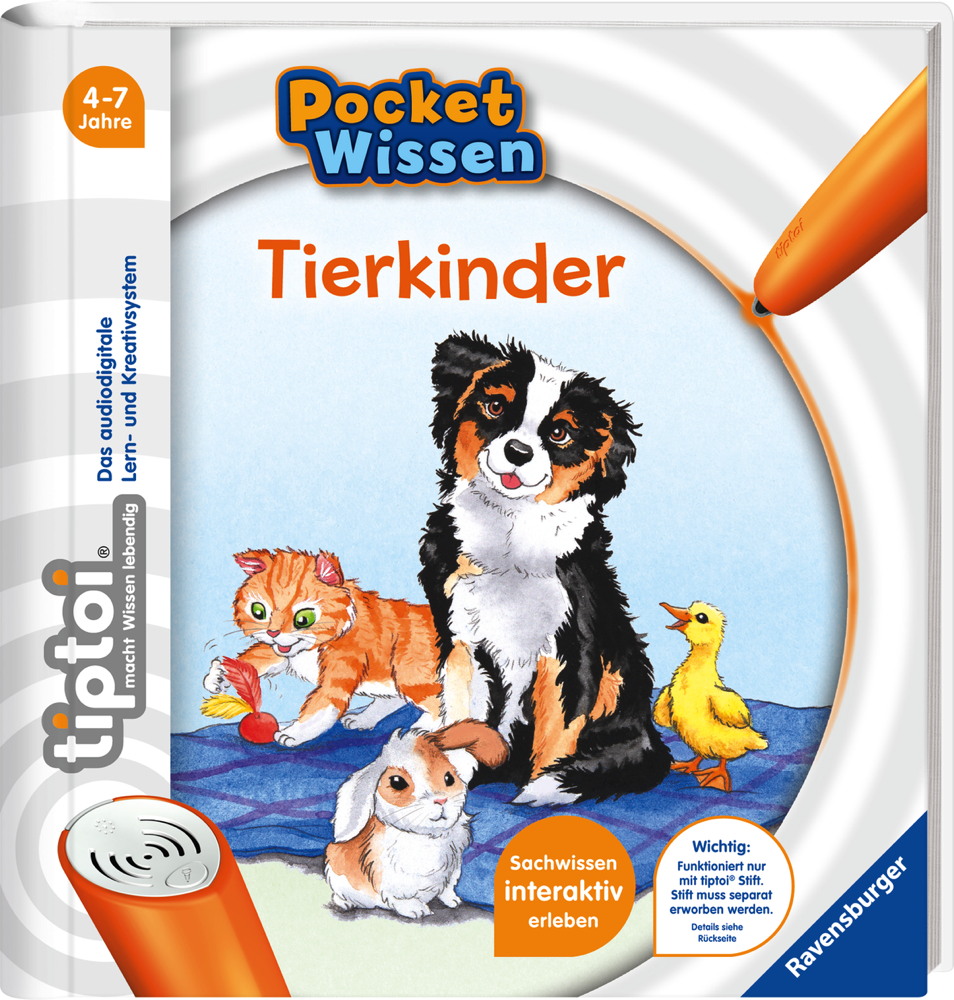 Ravensburger tiptoi Buch Pocket Tierkinder 55476