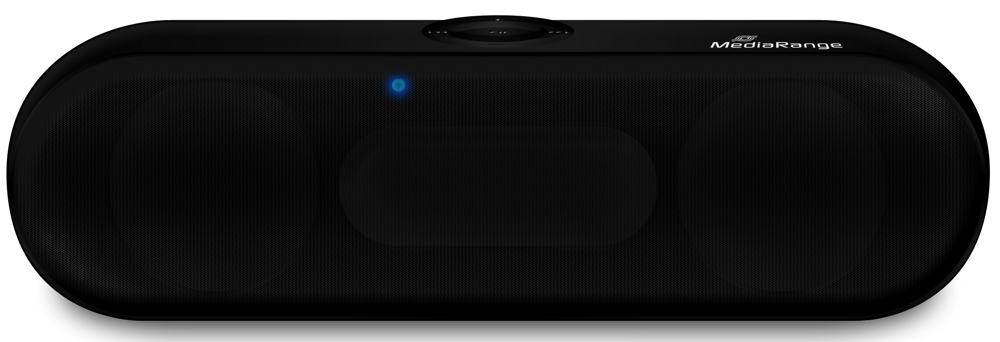 Mediarange Bluetooth portabler Lautsprecher Stereo Audio System schwarz