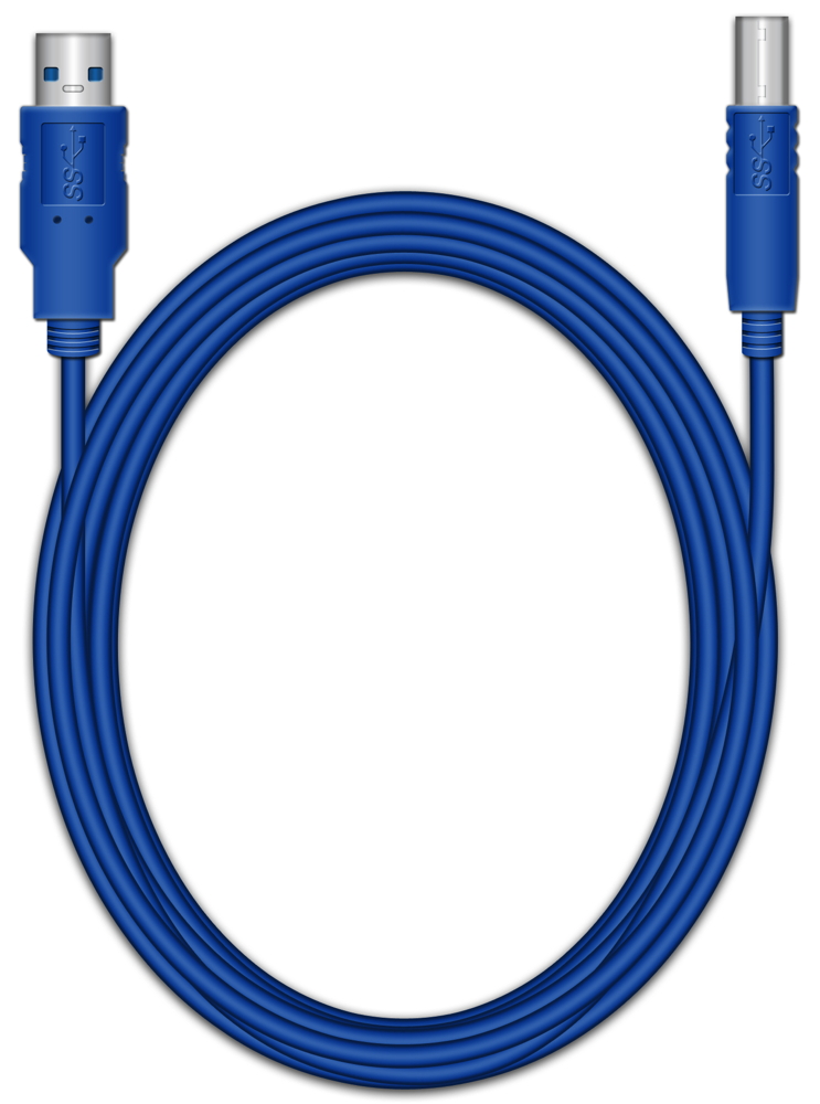 Mediarange USB 3.0 Kabel Typ A - Typ B 3 m blau