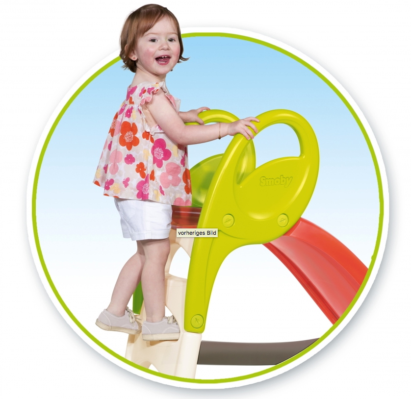 Smoby Outdoor Spielzeug Garten Rutsche KS Rutsche rot 7600310262
