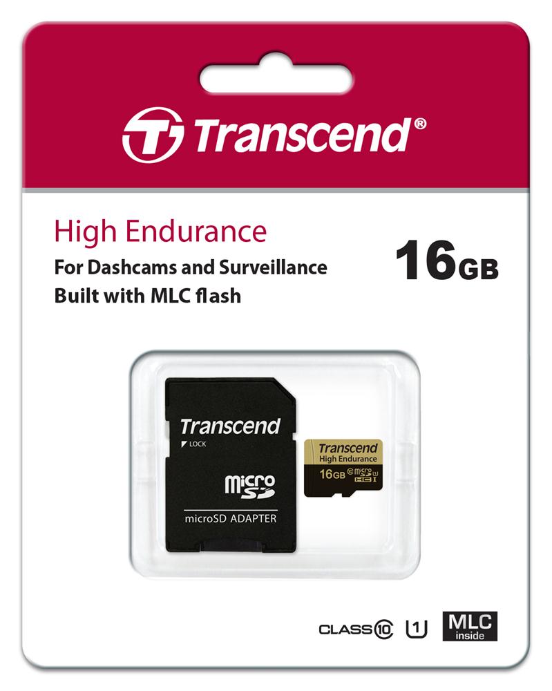 Transcend Micro SDHC Karte 16GB Speicherkarte Endurance MLC Class 10