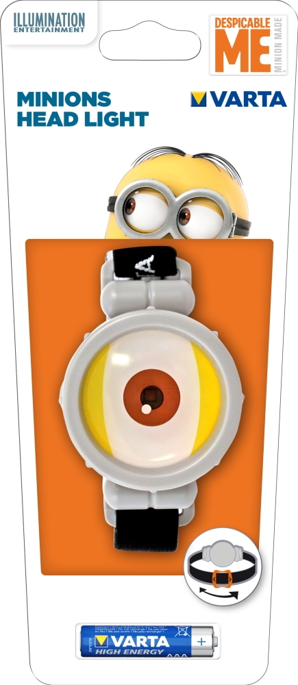 Varta Stirnlampe LED Minions Head Light inkl. 1x AAA Batterie 15611