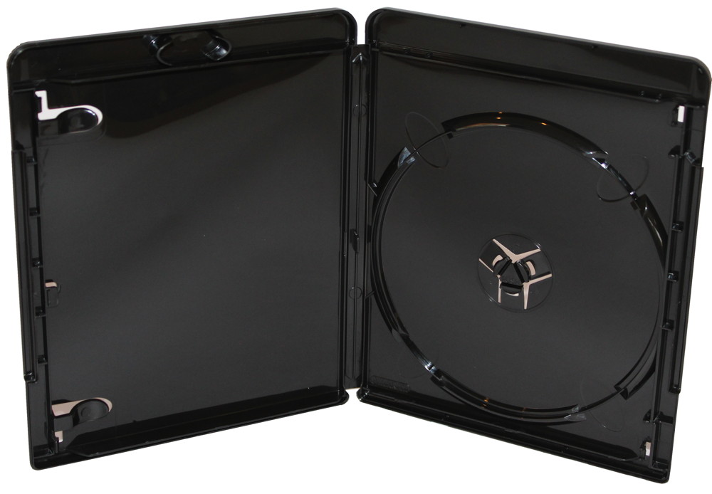 50 Amaray Blu-ray Hüllen 1er Box 11 mm für je 1 BD / CD / DVD schwarz